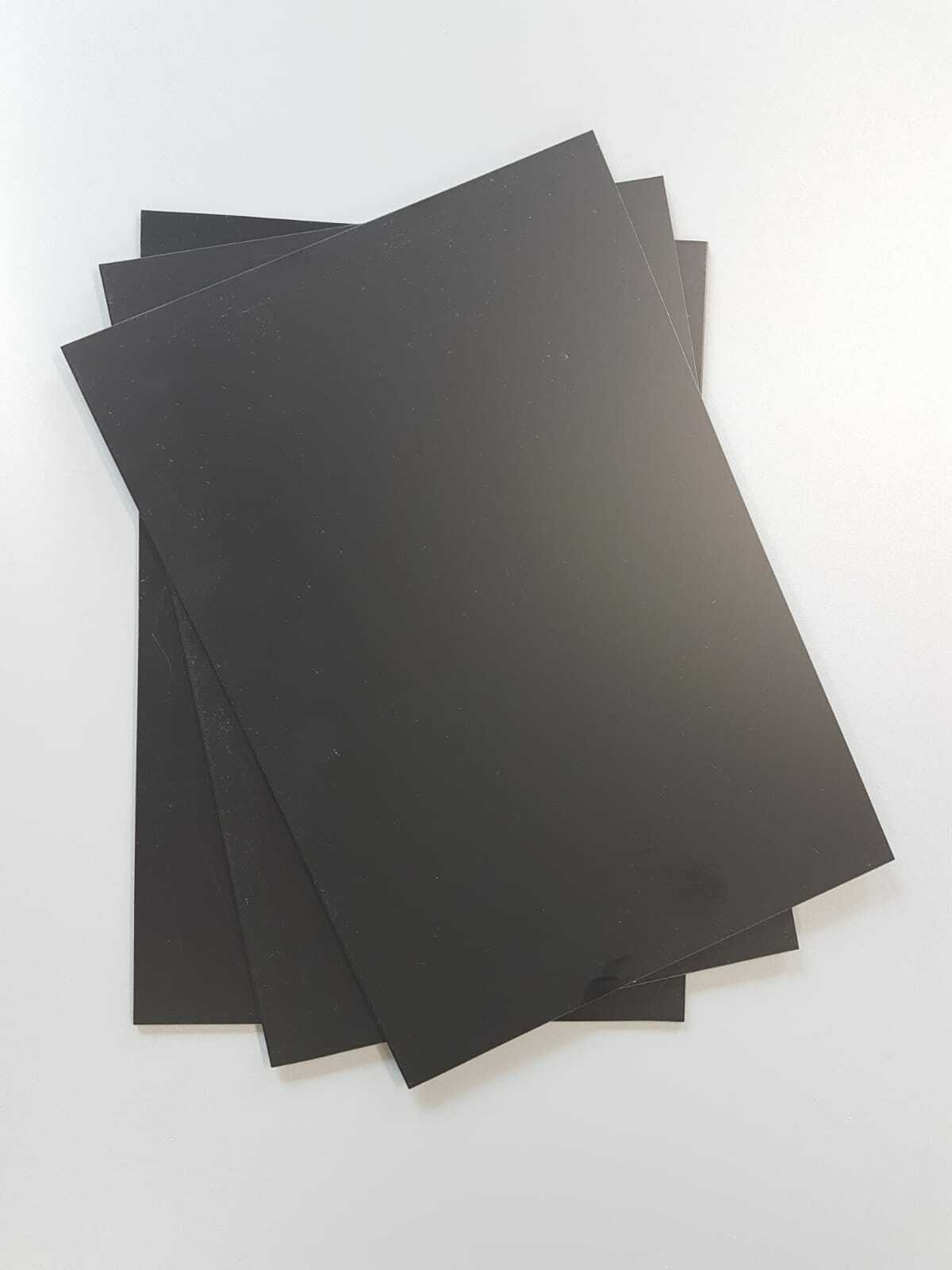 Plastic Sheet 2mm Black Polystyrene Sheets High Impact HIPS A5 A4 A3 ...