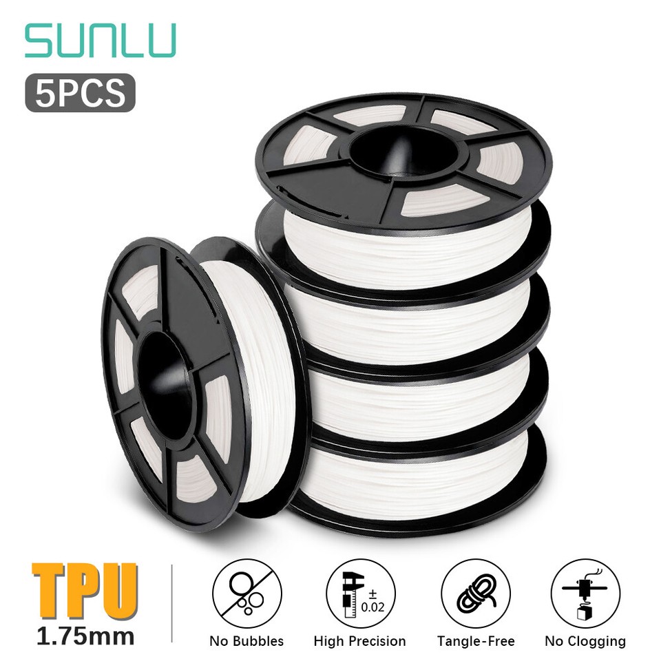 SUNLU 95A TPU 3D Printer Filament 1.75mm TPU 0.5KG/Roll Flexible TPU ...