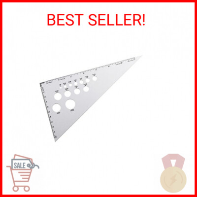 Alumicolor Aluminum 8 Inch Calibrated Drafting Triangle, 30/60/90 ...