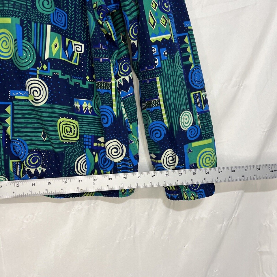 Vintage 1980s KORET SPORT Jacket Size XL Colorful Geometric Shoulder ...