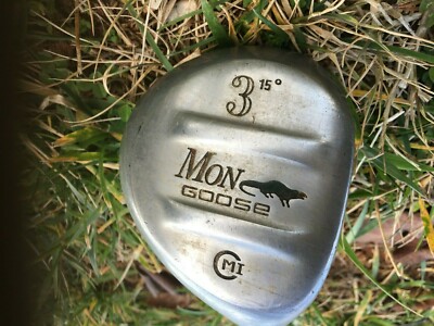 MONGOOSE METAL 3 WOOD GOLF CLUB 15 LOFT FAIRWAY CLASSIC RH VINTAGE ...