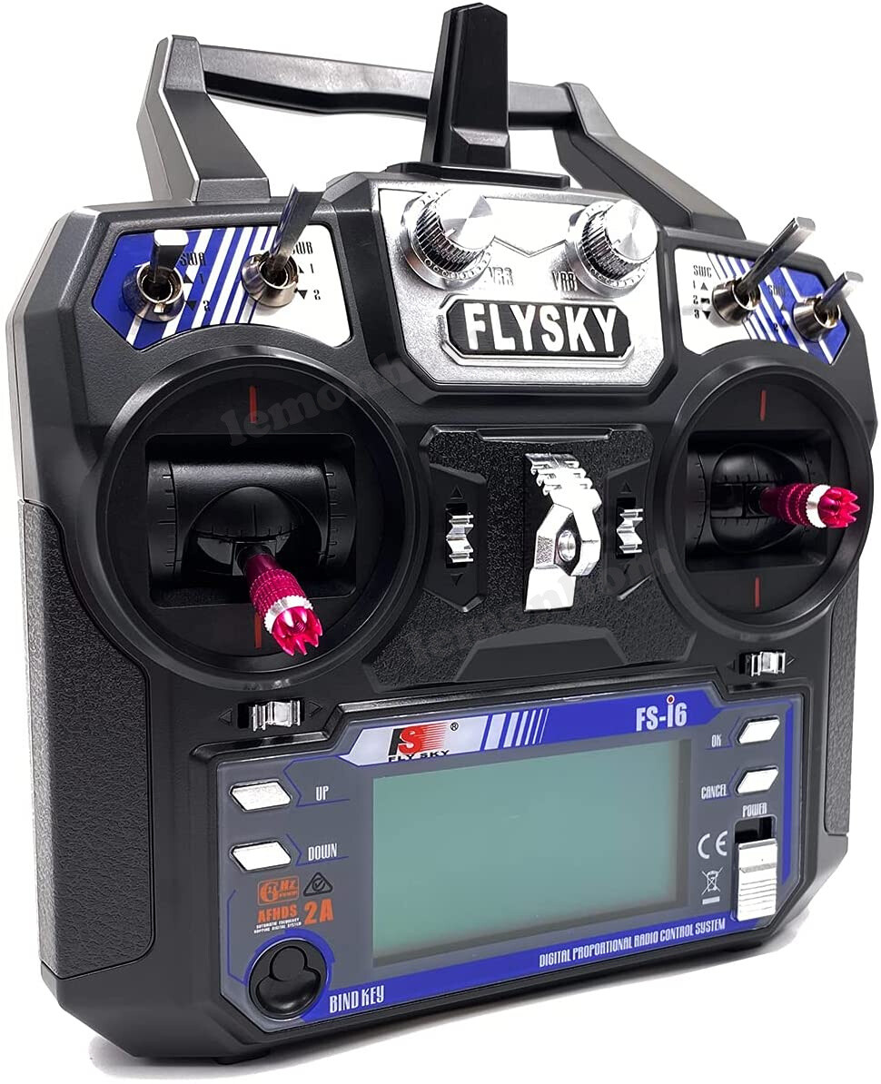 Flysky 2.4GHz 6CH Mode 2 Transmitter W/Receiver R6-B for RC Helicopter ...