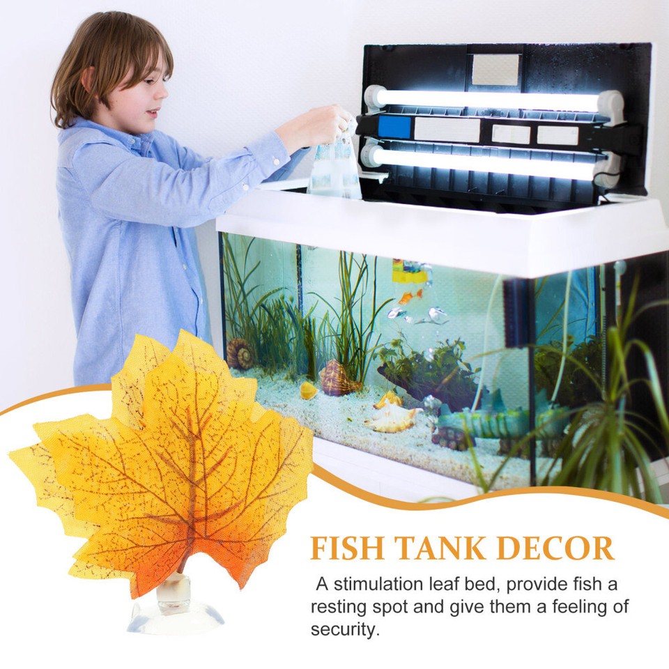 2Pcs Fish Bed Betta Fish Rest Leaf Betta Fish Leaf Decor Home | eBay