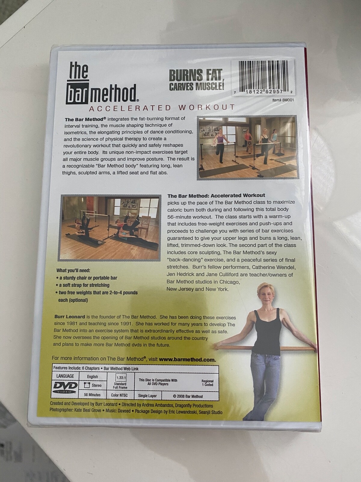 The Bar Method - Burr Leonard Accelerated Workout - DVD (2008) Brand ...