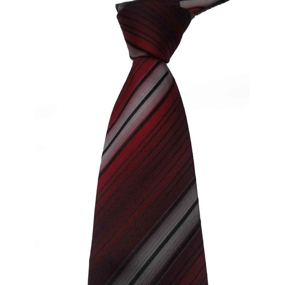 George Men Dress Red Striped Tie 60" long 3.75" wide | eBay