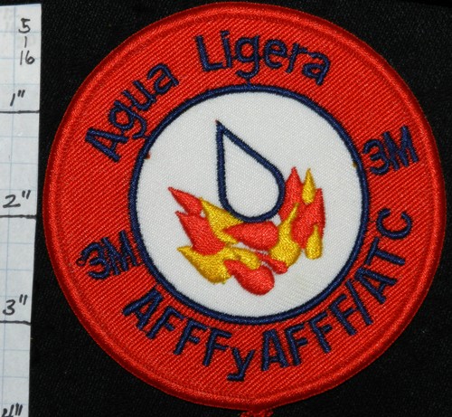 3M AGUA LIGERA LIGHT WATER AFFF/ATC FIREFIGHTING FOAM PATCH | eBay