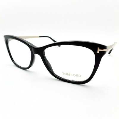 Tom Ford TF 5353 001 52mm Black Sanded Rose Gold Eyeglasses Authentic ...