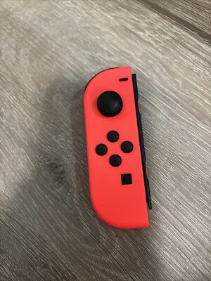 nintendo switch controller joy con left Neon Red EUC | eBay