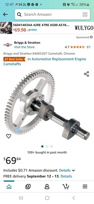 Briggs And Stratton 84005207 Camshaft Chrome | eBay