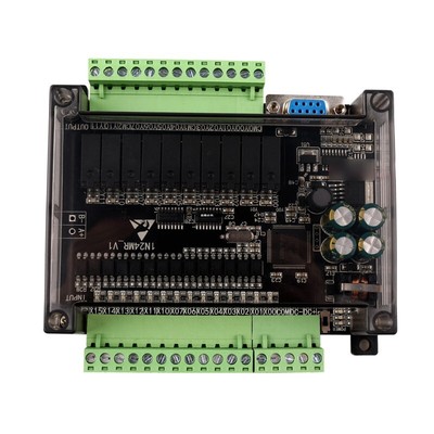 PLC Industrial Control Board FX1N-24MR Online Download Monitoring 12 In ...