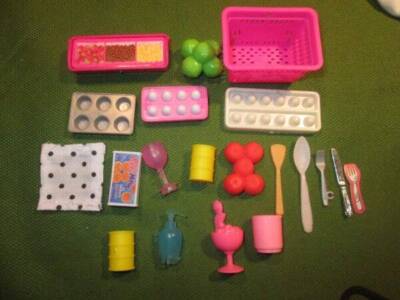 Barbie Doll ~ ️~ Dishes and Food Lot #021 | eBay