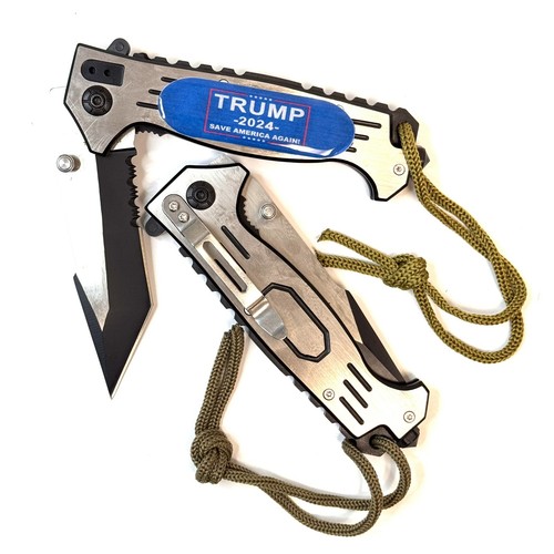 8.5" TRUMP 2024 Tactical Heavy Spring Assisted Open Blade Folding ...