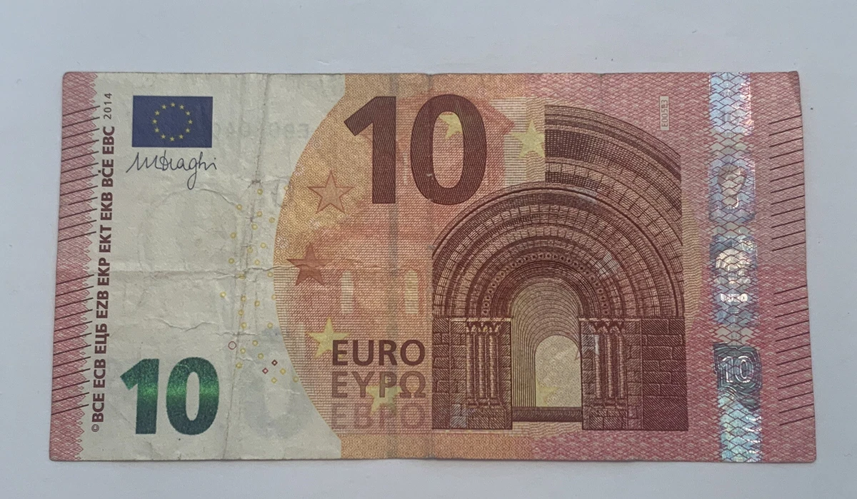 Euro Bill Front And Back