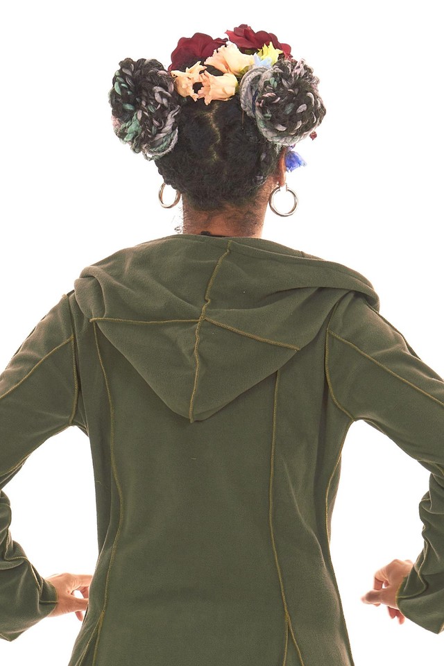 Psy Trance Clothing, Hippy Jacket, Pixie Goth Boho Cloak Jacket XXL ...