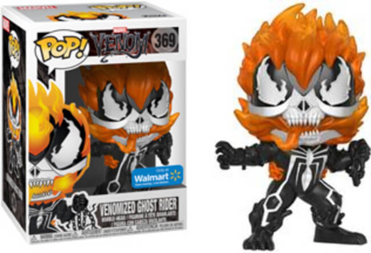 Funko POP! Marvel Venom: Venomized Ghost Rider (Walmart)(Damaged Box ...