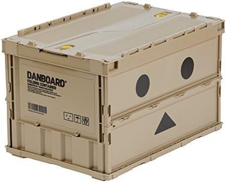 TRUSCO Danbo Cardboard Robot Thin Foldable Container 50L Lock Lid TR-C50B-A-DNB | eBay