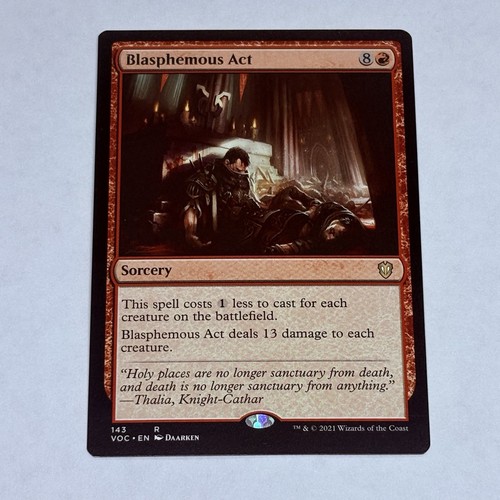 Blasphemous Act 143 MTG Magic the Gathering Trading Card Tc7 | eBay.de