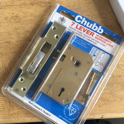 Chubb Lock 7 Lever Mortice Lock Only 1 Key | eBay UK
