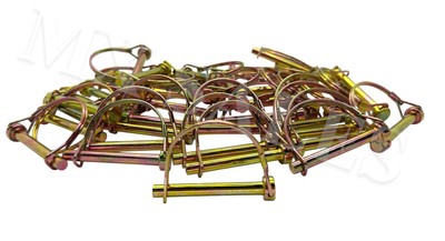 50PC 5/16" TRAILER COUPLER SAFETY SNAP LOCKING PIN ROUND TOWING HITCH ...