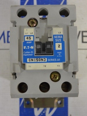 CUTLER HAMMER CN15GN3 SIZE 2 45 AMP CONTACTOR w/ 120V COIL - TESTED | eBay