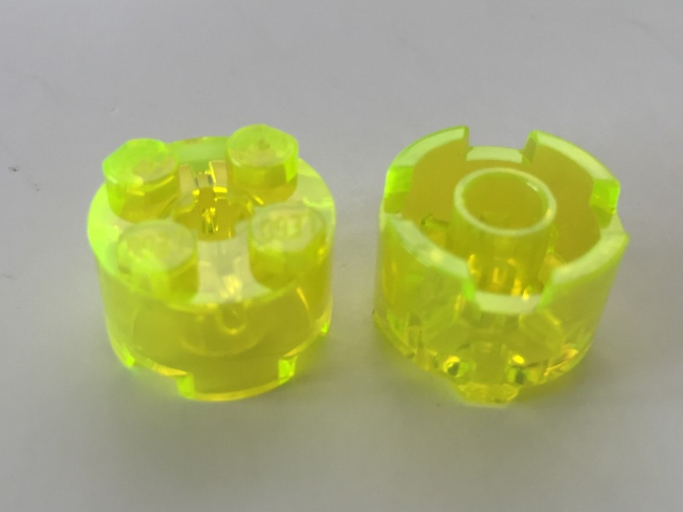 *NEW* 25 Pieces Lego 2x2 ROUND Brick TRANS NEON GREEN | eBay