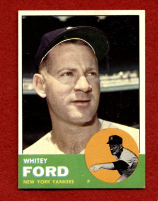 1963 Topps - Whitey Ford NY Yankees #446 HOF EX+ NICE CARD | eBay