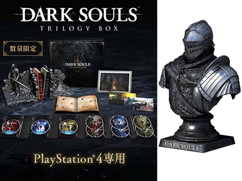 PS4 DARK SOULS TRILOGY BOX Limited Ver. Senior Knight Software Rare ...