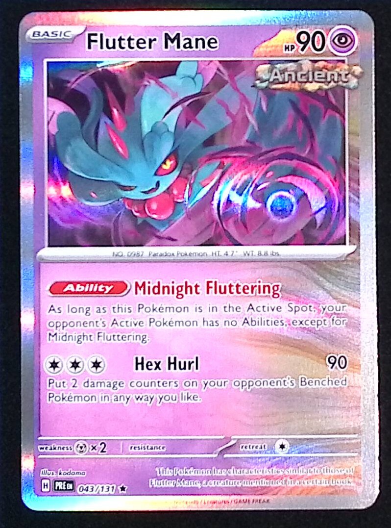 Flutter Mane 43/131 - Pokemon Prismatic Evolutions Holo Rare - NM | eBay