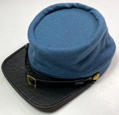 CIVIL WAR US EARLY WAR UNION INFANTRY BLUE WOOL KEPI FORAGE CAP HAT ...