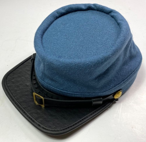 CIVIL WAR US EARLY WAR UNION INFANTRY BLUE WOOL KEPI FORAGE CAP HAT ...