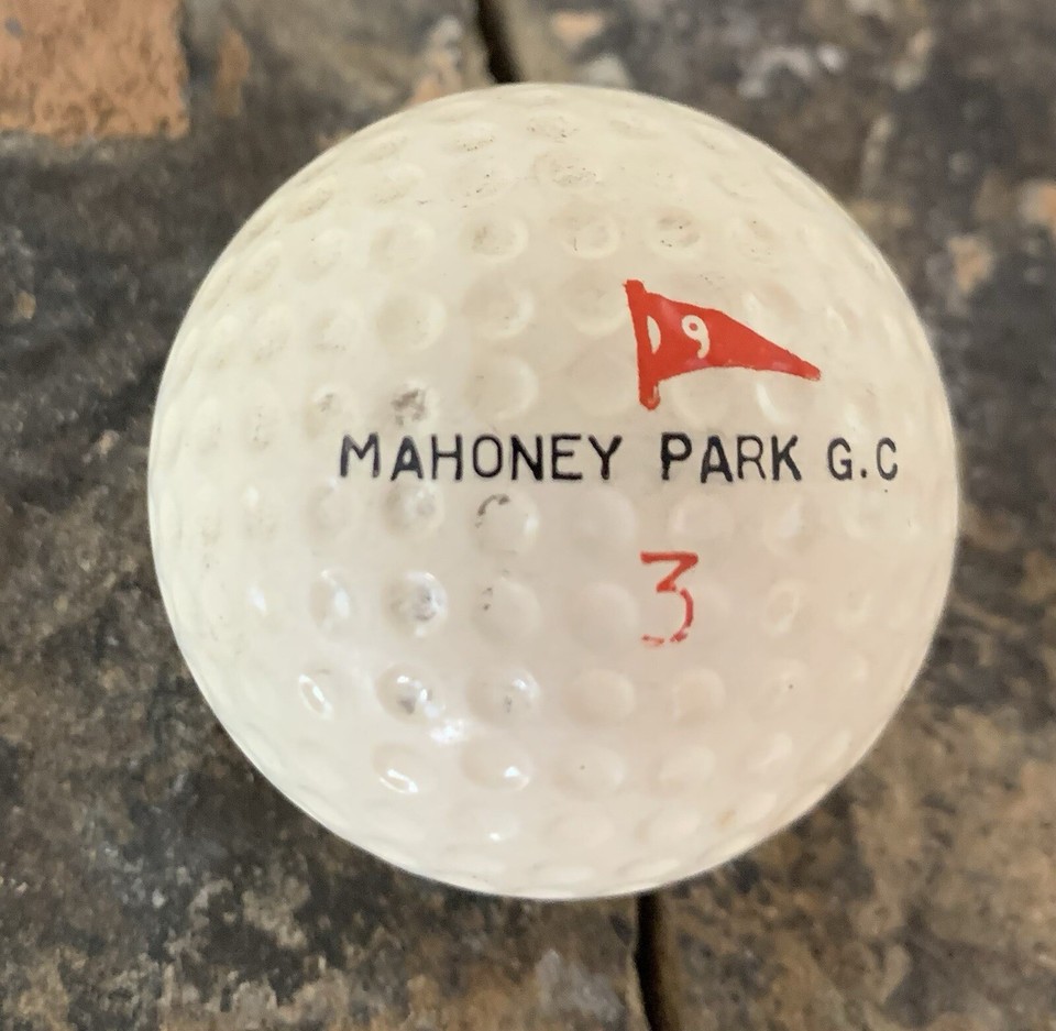 Vintage Mahoney Park Golf Course Logo Golf Ball. Mahoney, NE. | eBay