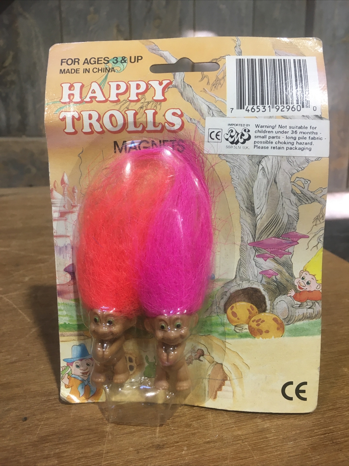 Vintage Happy Trolls Magnets Box Carded New Lucky Good Luck Russ Bam ...