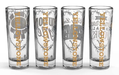 YELLOWSTONE MINI Glassware 2oz SET OF 4 DESIGNS BY ZAK for sale online ...