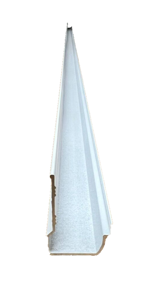 92" White Aluminum Gutter Drip Rail Trim Molding 1 1/2" x 1 1/8" Forest ...