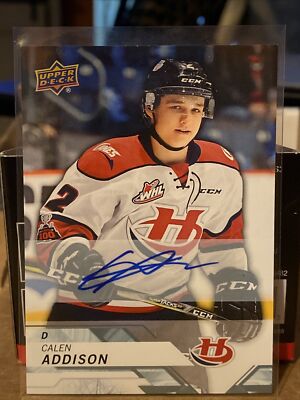 2018-19 Upper Deck CHL Autographs #48 Calen Addison AUTO | eBay