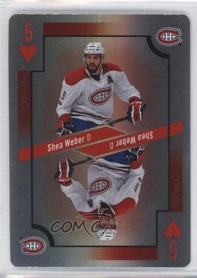 2017-18 O-Pee-Chee Playing Cards Foil Shea Weber #5H HOF | eBay