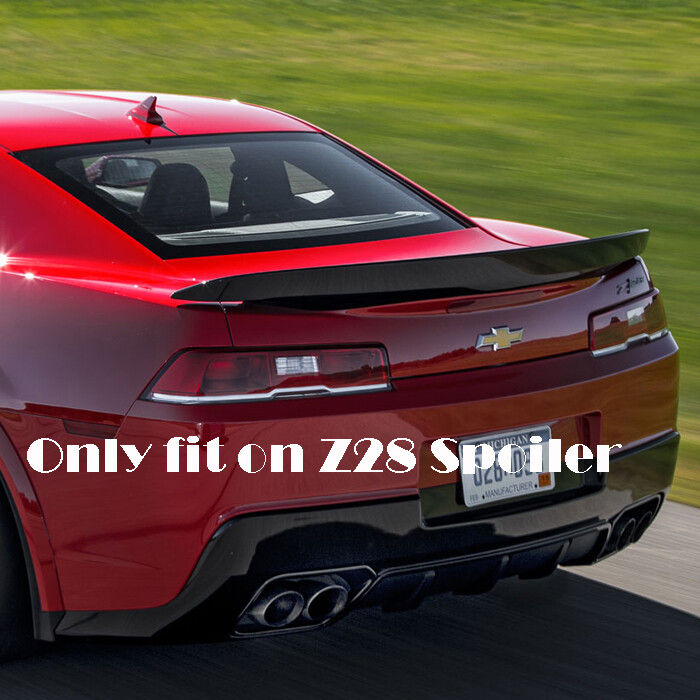 Satin Black Decklid Wing Wickerbill + Rivnut Tool Fit 14-15 Camaro Z28 ...