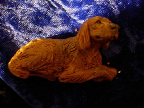 Irish Setter Dog breed 3D figurine magnet or keychain detailed ...