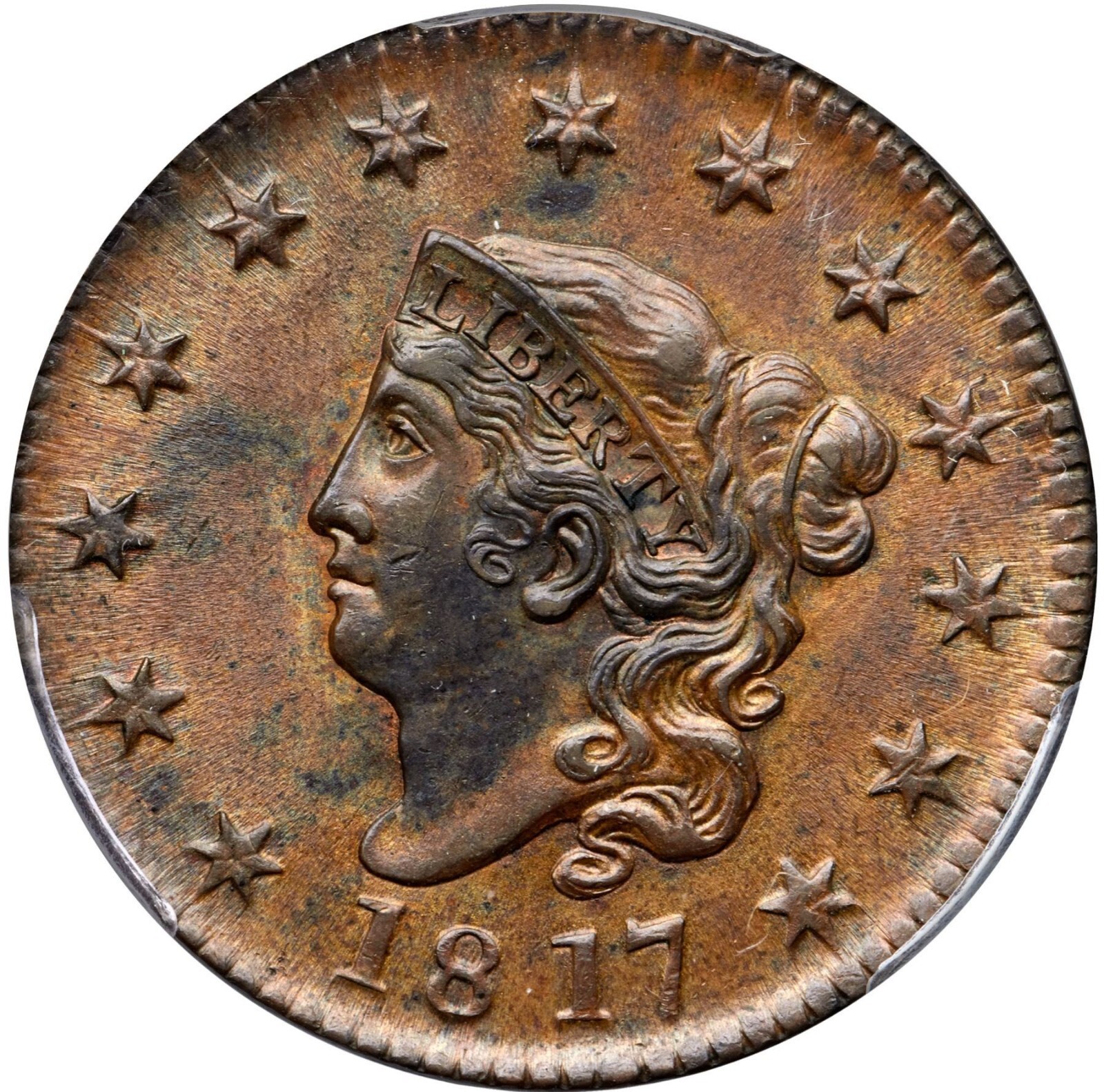 1817 N-9 R-2 PCGS MS 63 BN Matron or Coronet Head Large Cent Coin 1c | eBay
