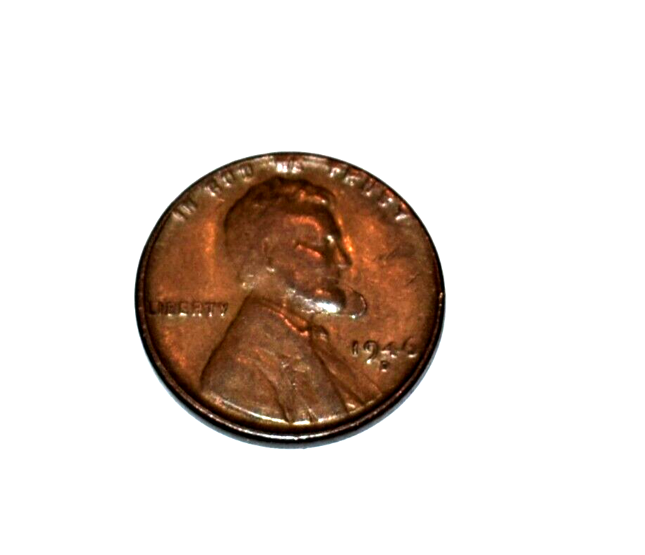 1946 D Penny Multi MINT ERRORED, Chin, Broad Strike Rim, Filled Letters ...