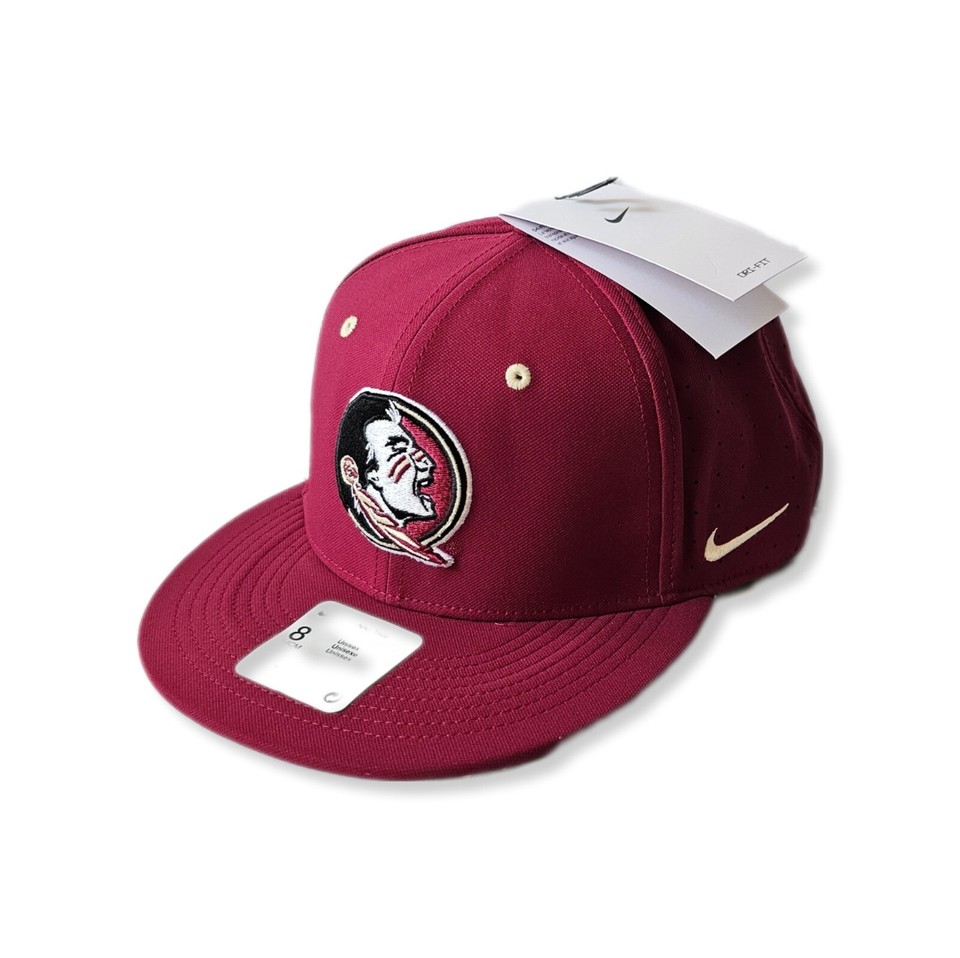 Nike Florida State Seminoles FSU Aero True Garnet Gold Fitted Hat Cap 8 ...