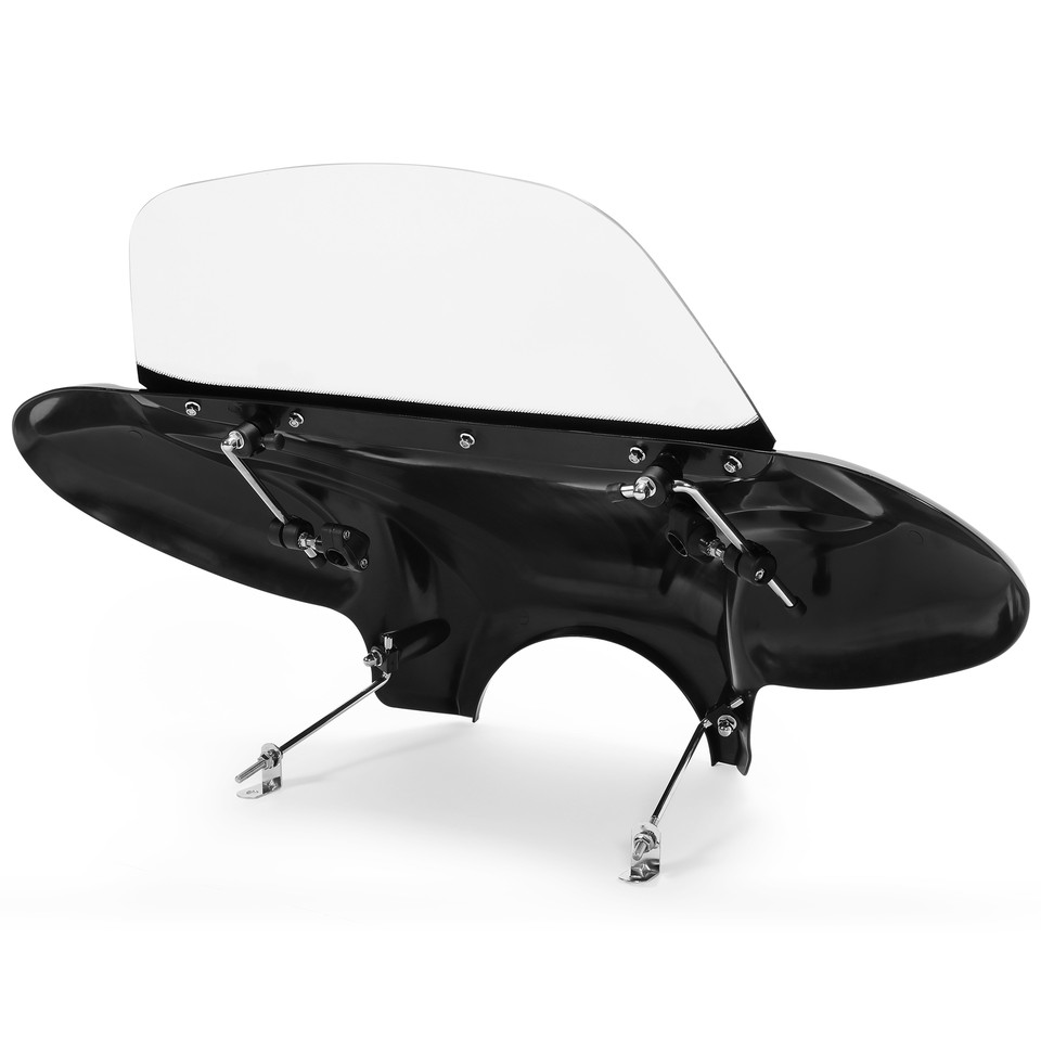For Harley Kawasaki Honda Motorcycle Universal Front Fairing Batwing ...