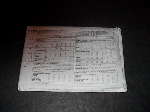 Vintage 80s Simplicity 7729 Walt Disney Mickey Mouse Costume Pattern ...