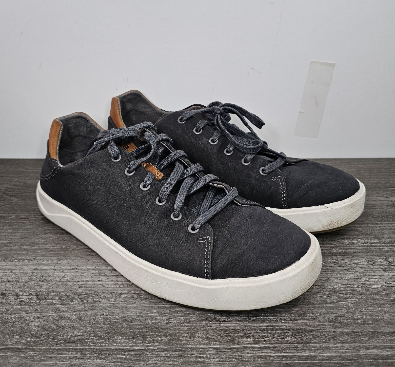 OluKai Lae'ahi Li Leather Casual Shoes Charcoal Mens Size 7 EUR 40 ...