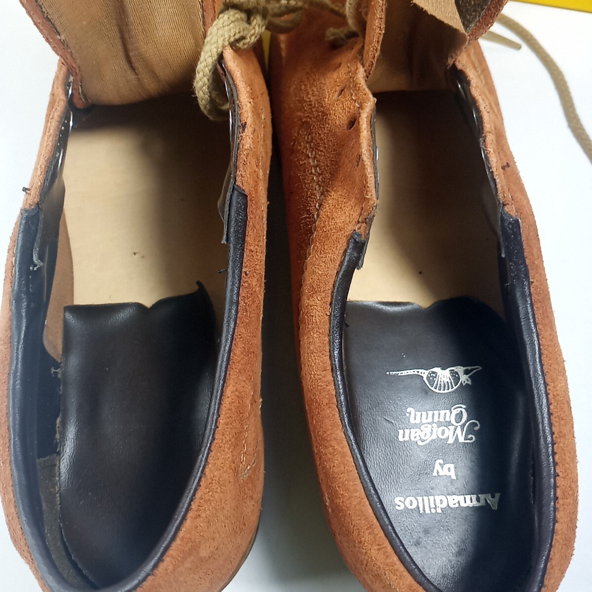NOS 80's Morgan Quinn Leather Suede Shoes Armadillos Men's 6.5 M USA | eBay