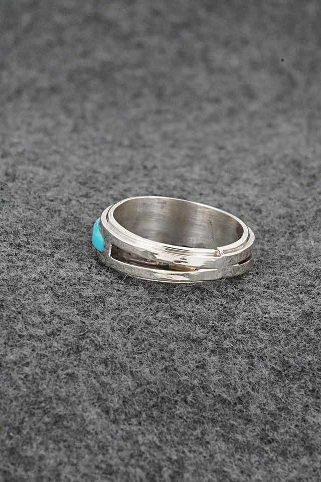 Turquoise & Sterling Silver Ring - Wilbert Muskett Jr. - Size 7.5 | eBay
