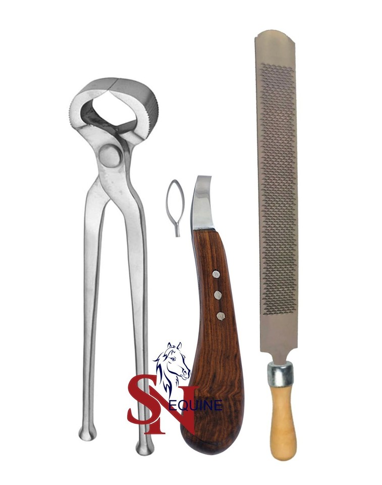 Horse Shoe removal tools kit, Hoof trimming kit Farrier Tools kit | eBay