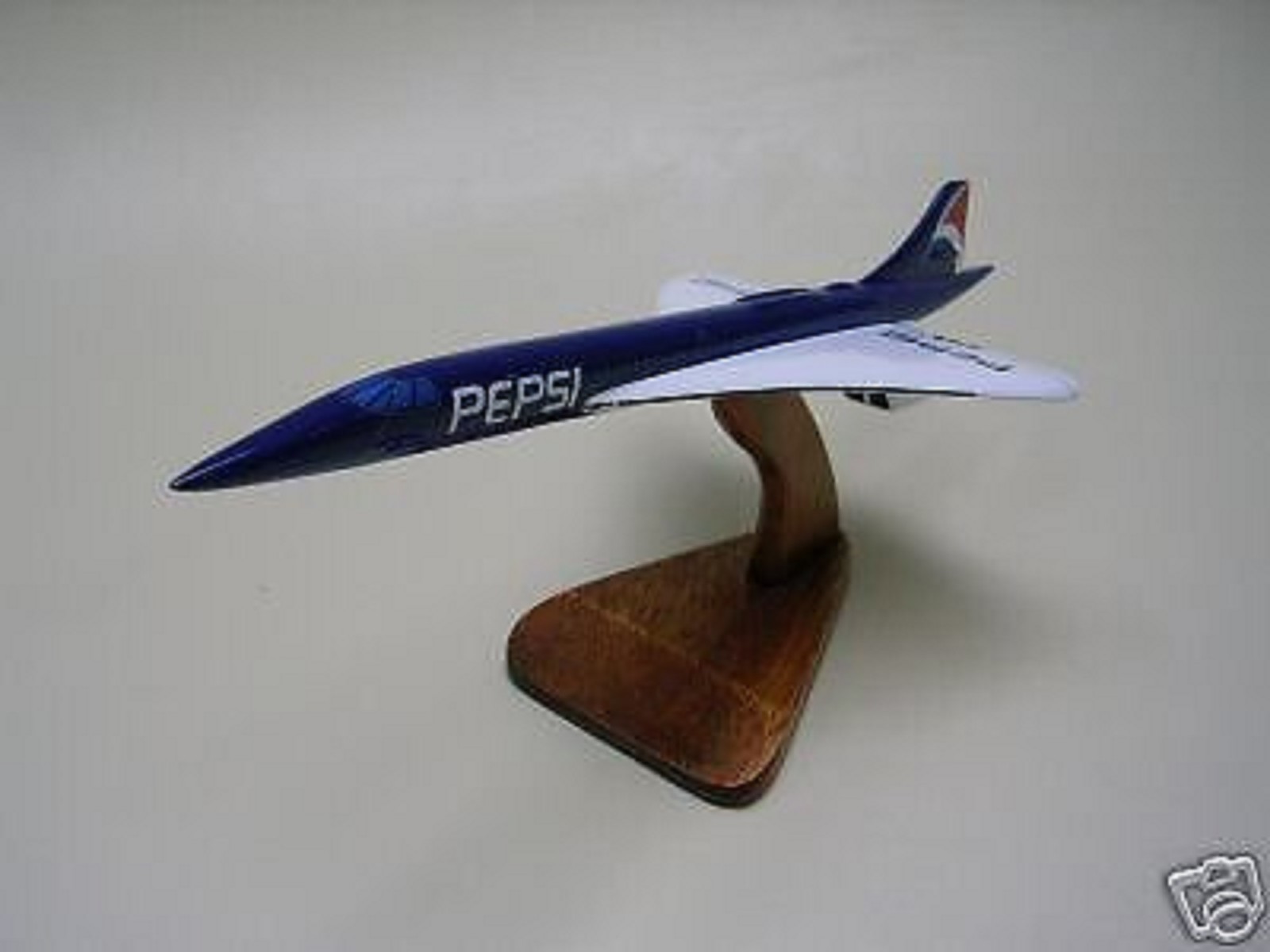 Concorde Pepsi SST Airplane Desktop Wood Model Small New | eBay