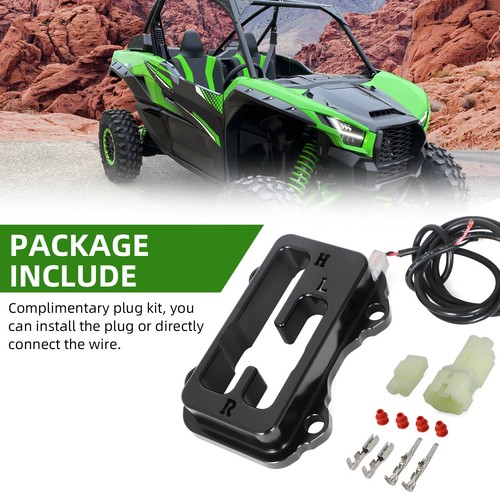 FOR KAWASAKI KRX 1000 1000-4 BLACK ANODIZED SHIFT GATE W/ LED BLUE ...