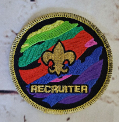BSA Boy Scouts, Recruiter, 3" Round Patch | eBay
